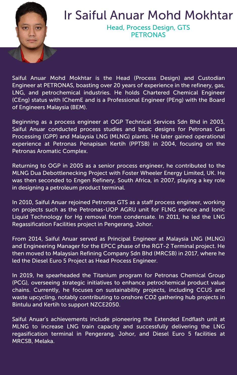 Ir Saiful Anuar Mohd Mokhtar